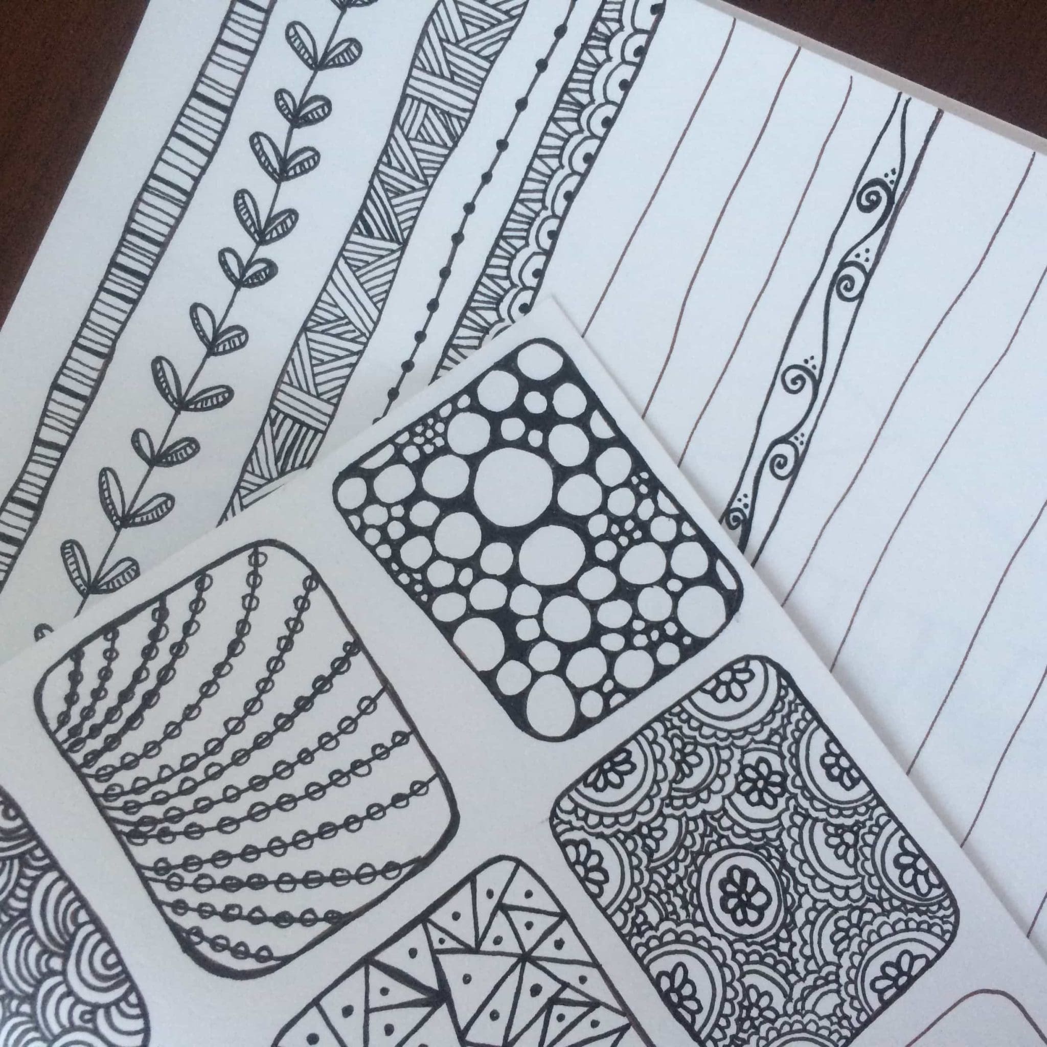 Finding inspiration for your doodles {plus 2 printable doodle pages ...